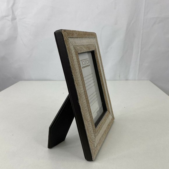Tozai Home | Accents | Tozai Home Photo Picture 4x6 Frame Cowhide ...